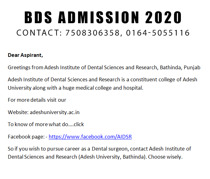 Welcome to Adesh University, Bathinda